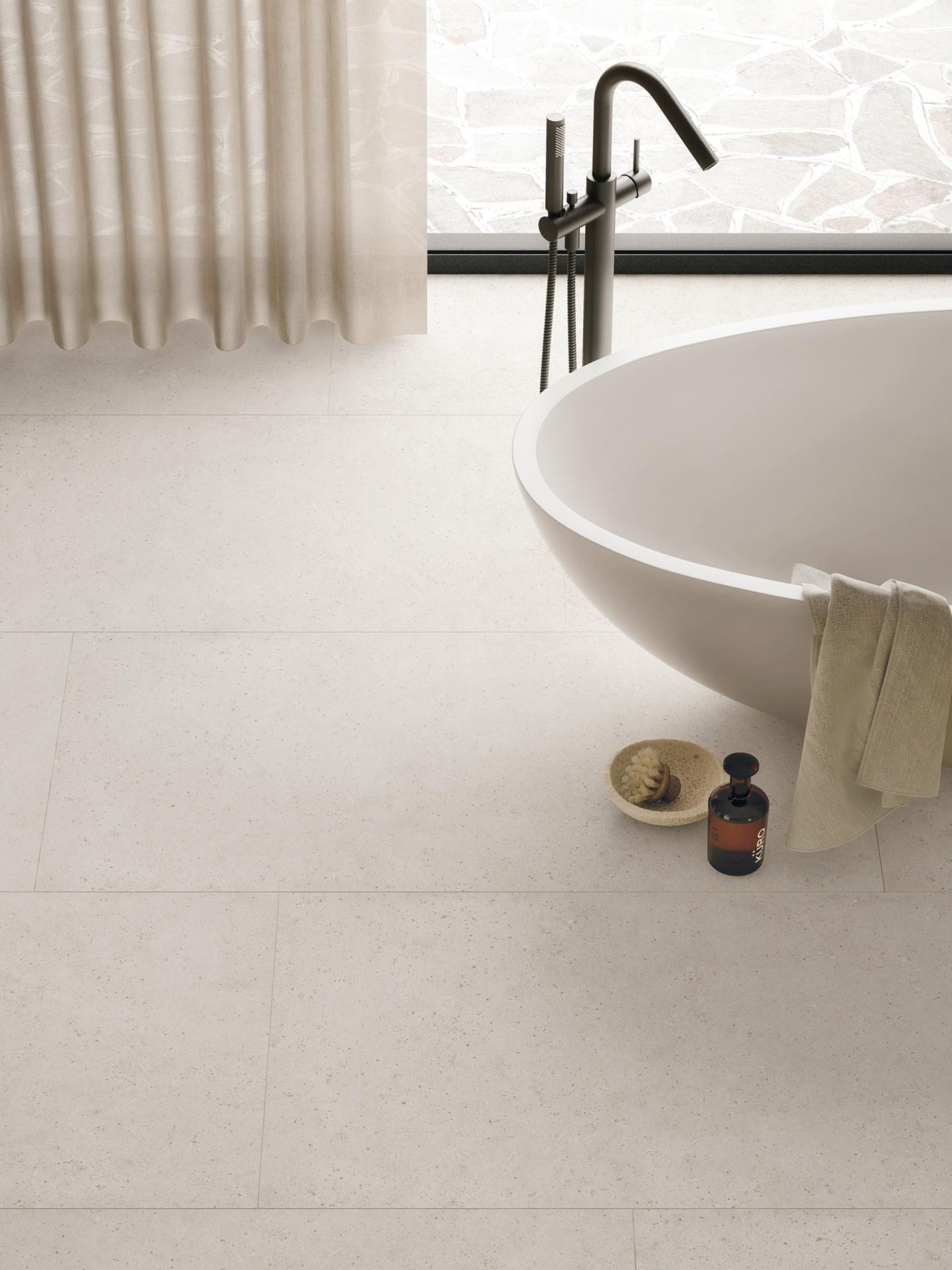 Refin Block Mist Concrete Effect Tile - La Fabrico | Tiles, Bathrooms ...